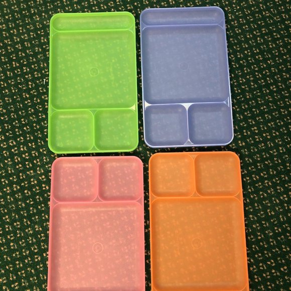Tupperware | Dining | Vintage Tupperware Divided Food Trays ...